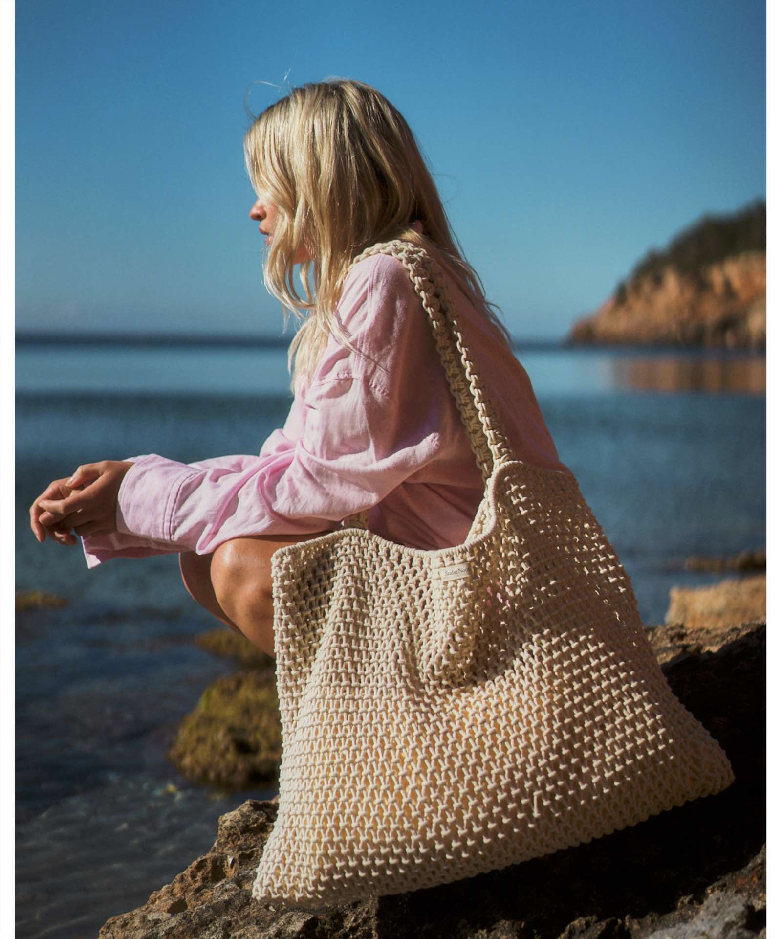 Studio Noos • Makramee Mom Bag natural – minili